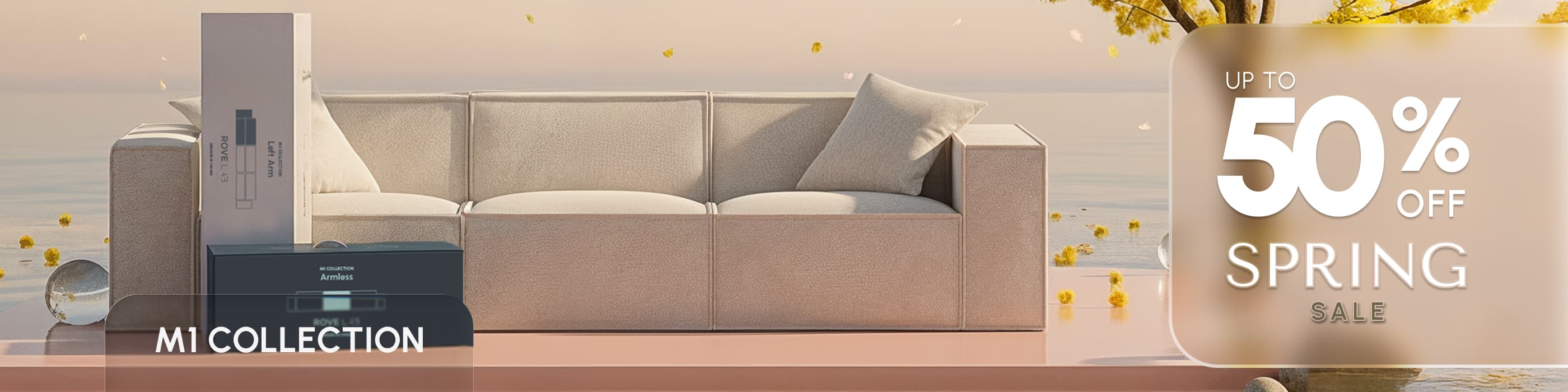 Rove Lab | M1 Sofa: Modular, SmartFoam, Spill-Proof